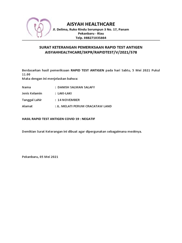 Form Antigen | PDF | Sains & Matematika