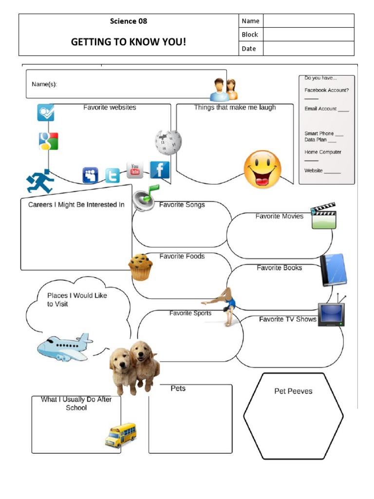 Science 8 - Get To Know You | PDF