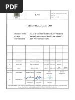 Electrical Load List | PDF | Electricity | Electrical Engineering