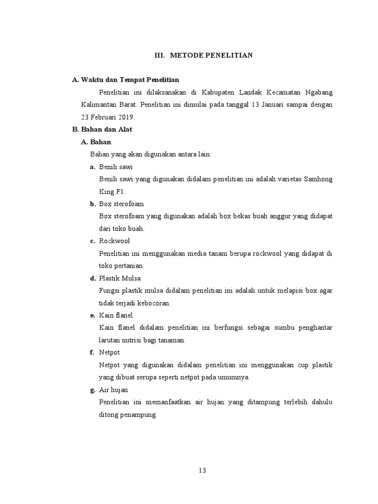 Bab 3 Metode Penelitian | PDF