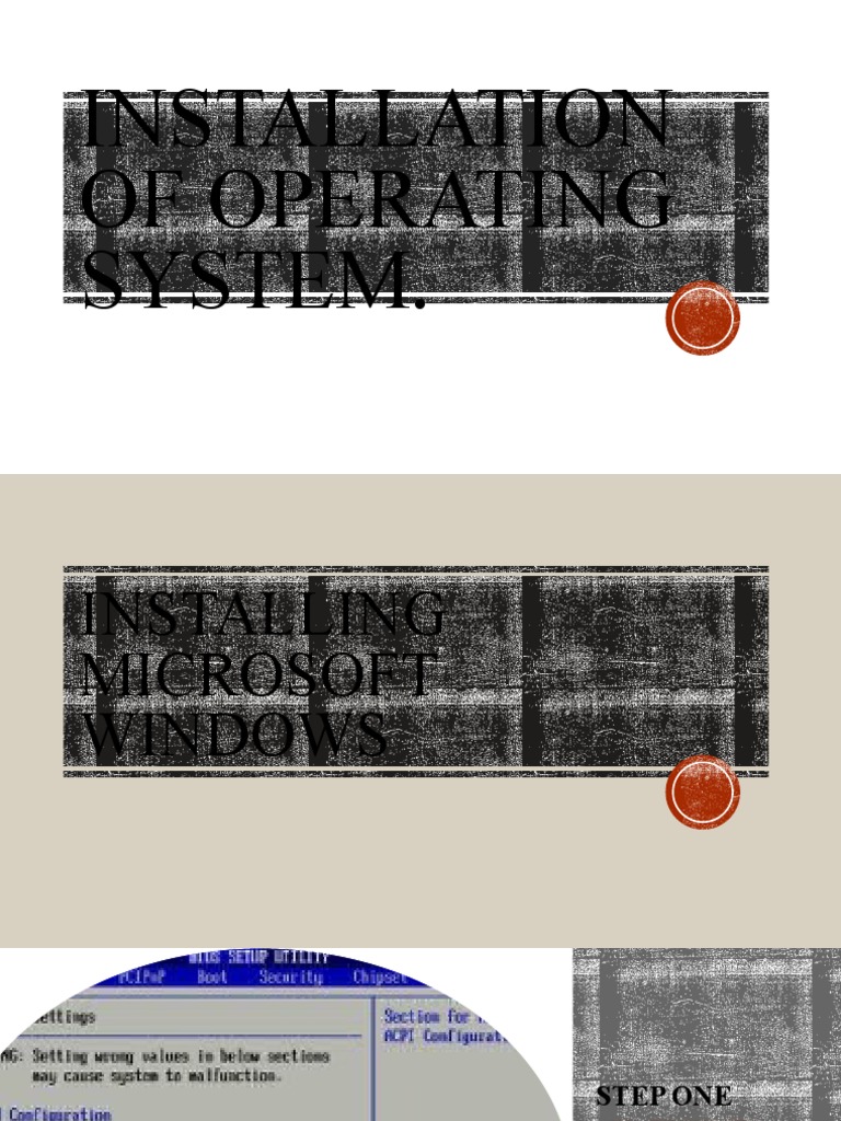 Installation of Operating System | PDF | Booting | Bios