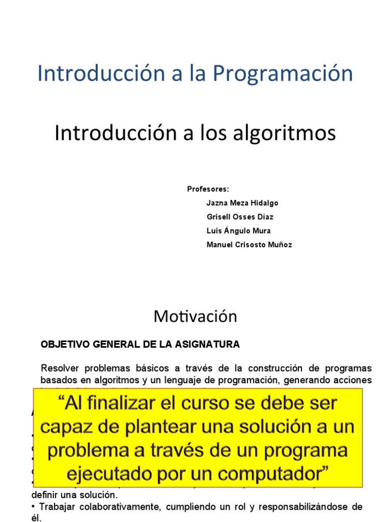 Introducción A Los Algoritmos | PDF | Algoritmos | Lenguaje de programación