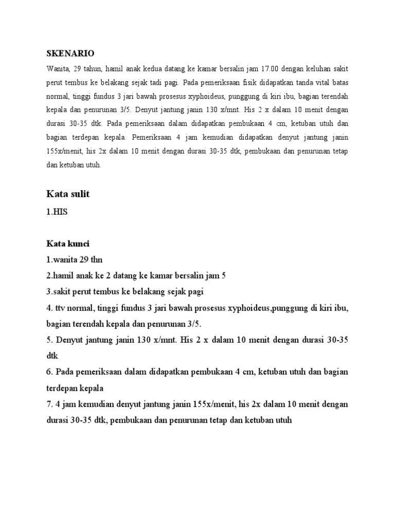 Skenario Tutor | PDF | Kesehatan Holistik