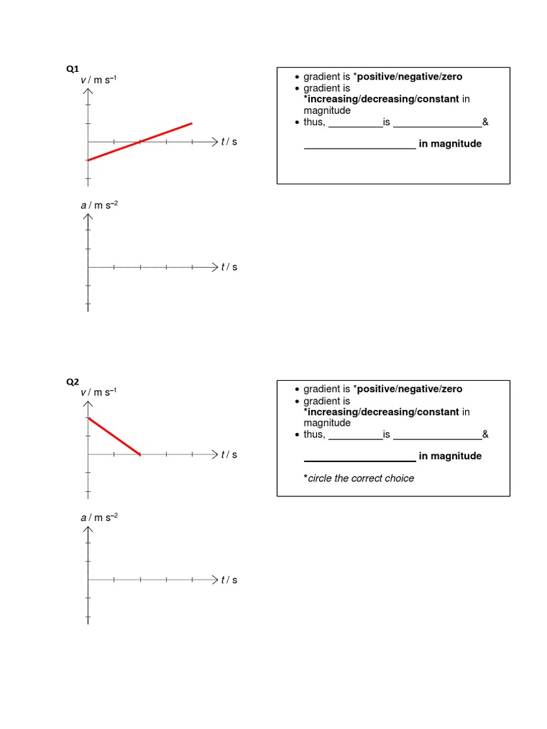 Kinematics Graph Practice | PDF | Teaching Mathematics