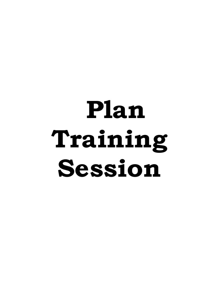 1 Plan Training Session | PDF | Documentation | Computer Network