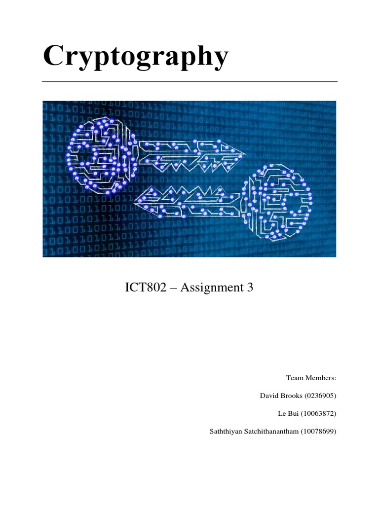 Cryptography: ICT802 - Assignment 3 | PDF | Cryptography | Public Key Cryptography