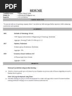 DXC Resume Format | PDF | Computing | Software Development