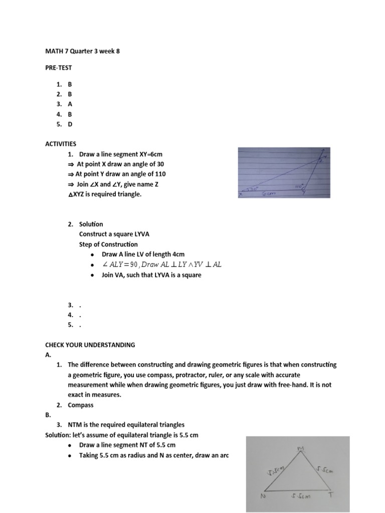 MATH 7 Quarter 3 Week 8 | PDF