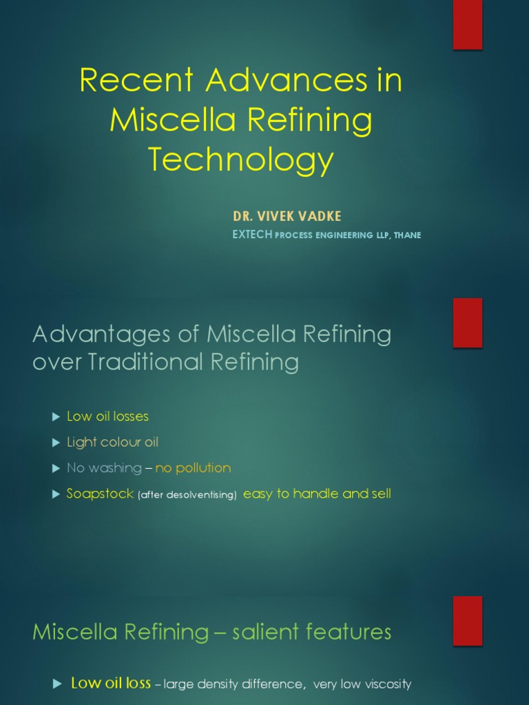 Miscella Refining Vadke | PDF