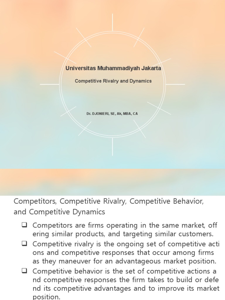 Competitive Rivalry and Market Dynamics | PDF | Competition ...