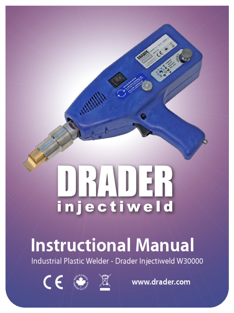 Drader Injectiweld W30000 Manual | PDF | Welding | Construction
