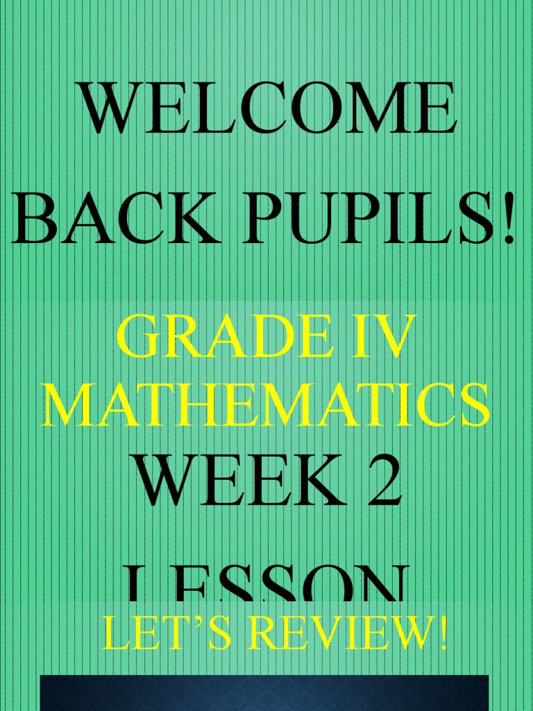 G4 Math | PDF | Teaching Mathematics | Science