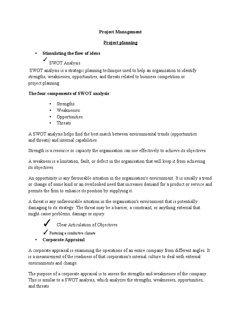 Project Management Theory | PDF | Swot Analysis | Project Management