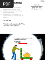 Gravitational & Kinetic Energy Quiz | PDF | Force | Potential Energy