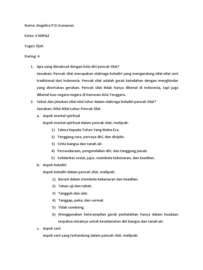 Anggy Pjok Daring 4 | PDF