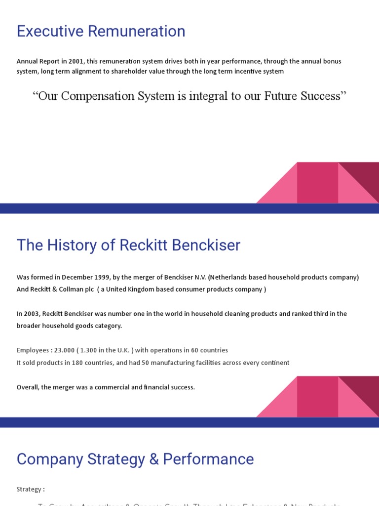 Reckitt Benckiser 2002 Executive Compensation | PDF | Mergers And ...