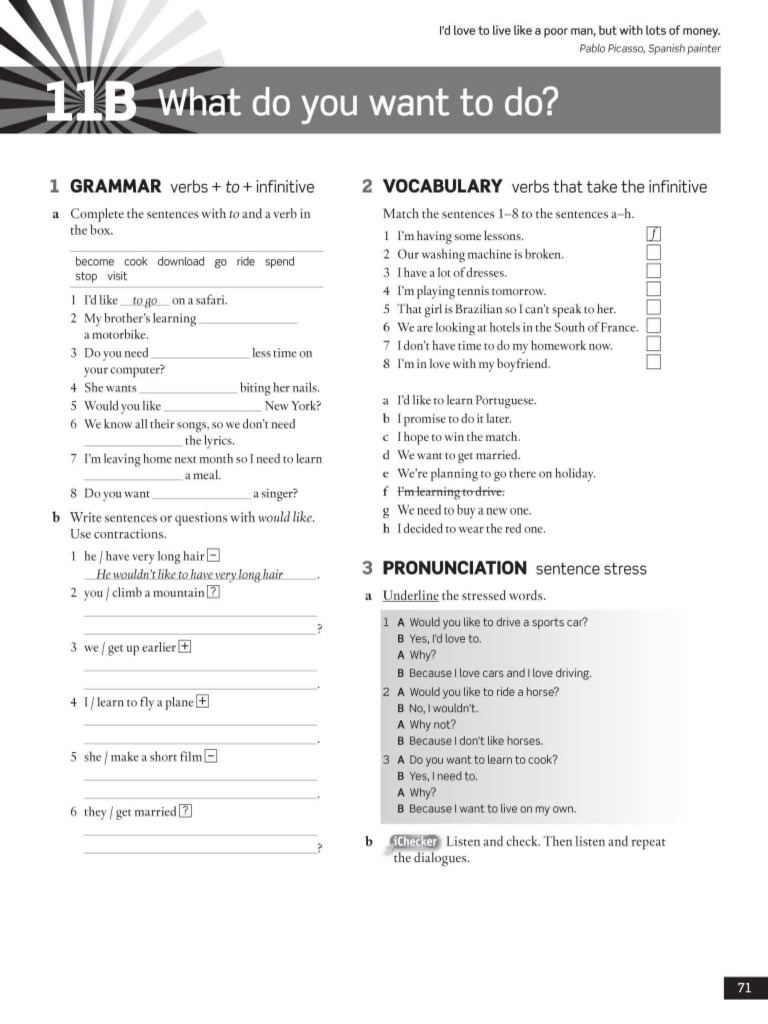 English File 3e - Elementary WB-72-73 | PDF