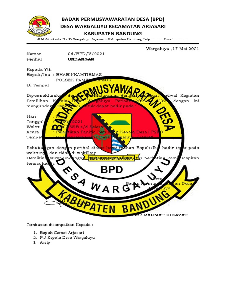 Undangan BPD | PDF