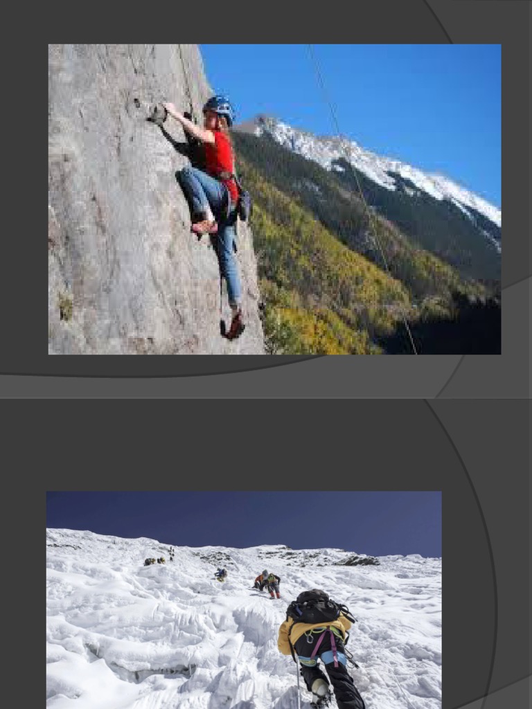 MOUNTAINEERING ACTIVITIES AND THEIR BENEFITS | PDF | Camping ...