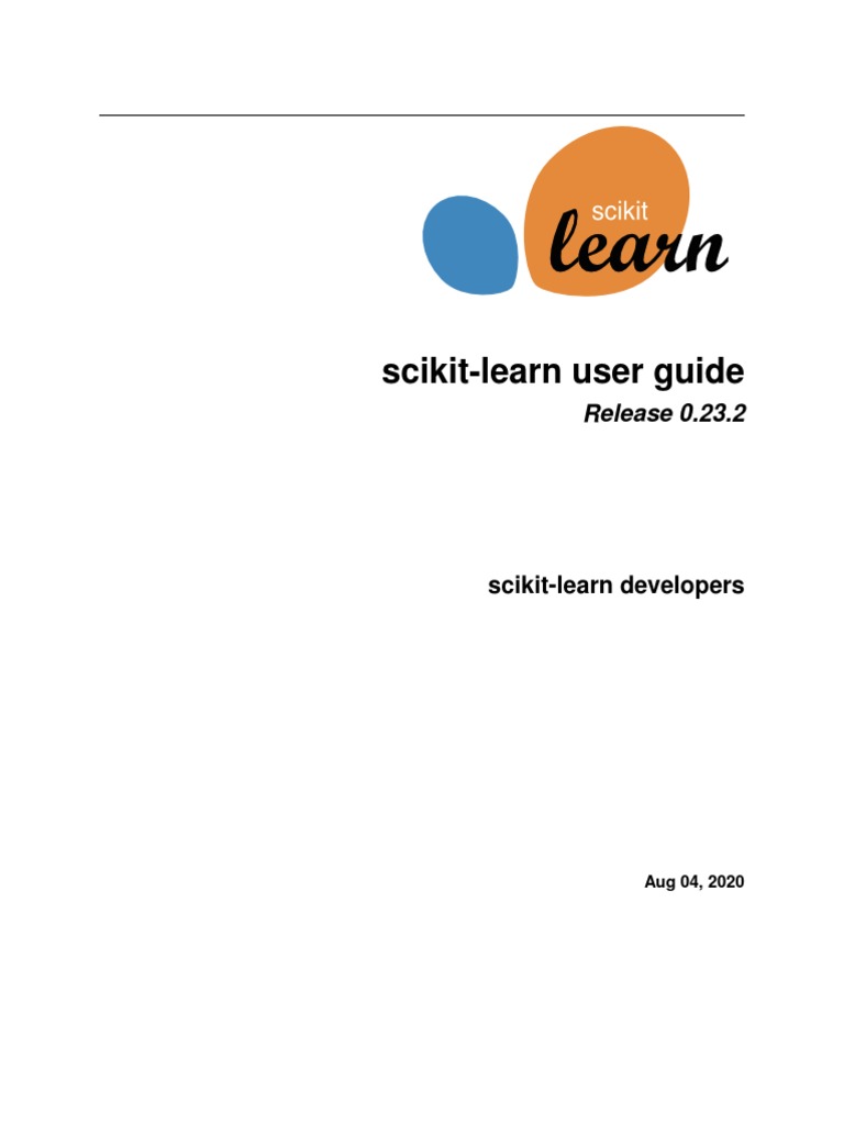 Scikit Learn Docs | PDF | Thread (Computing) | Python (Programming Language)