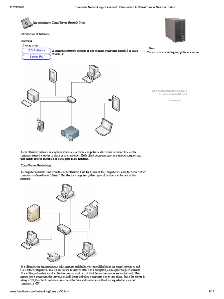 Computer Networking - Lesson 6 - Introduction To Client - Server ...