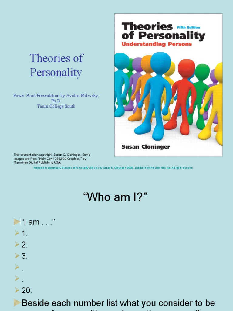 Theories of Personality | PDF | Theory | Personality Psychology