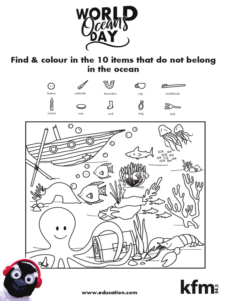 Rocket's World Oceans Day Activity Sheets | PDF | Sea | Oceanography