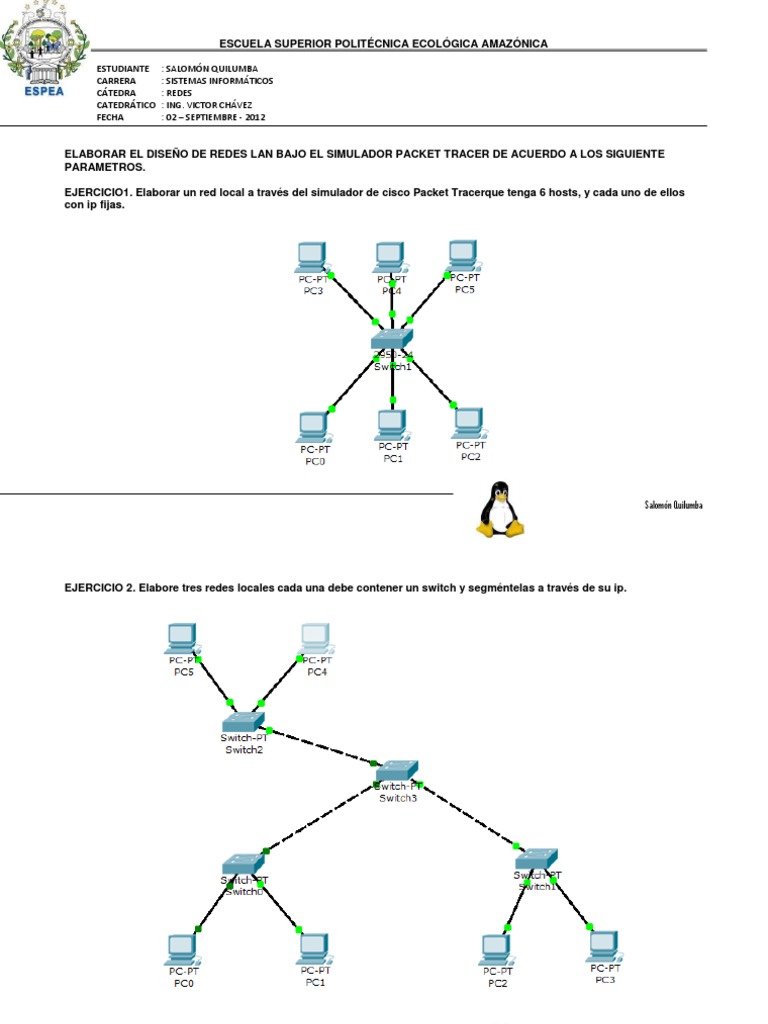 Ejercicios Resueltos Packet Tracer | PDF