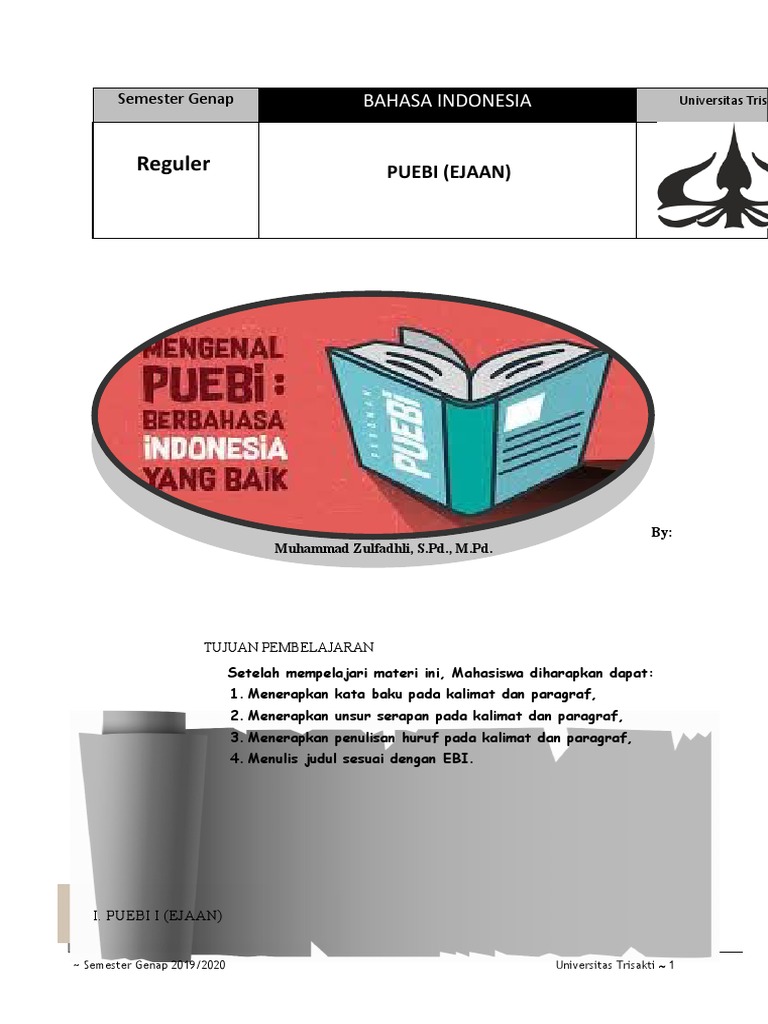Materi Dan Latihan Soal Ejaan | PDF