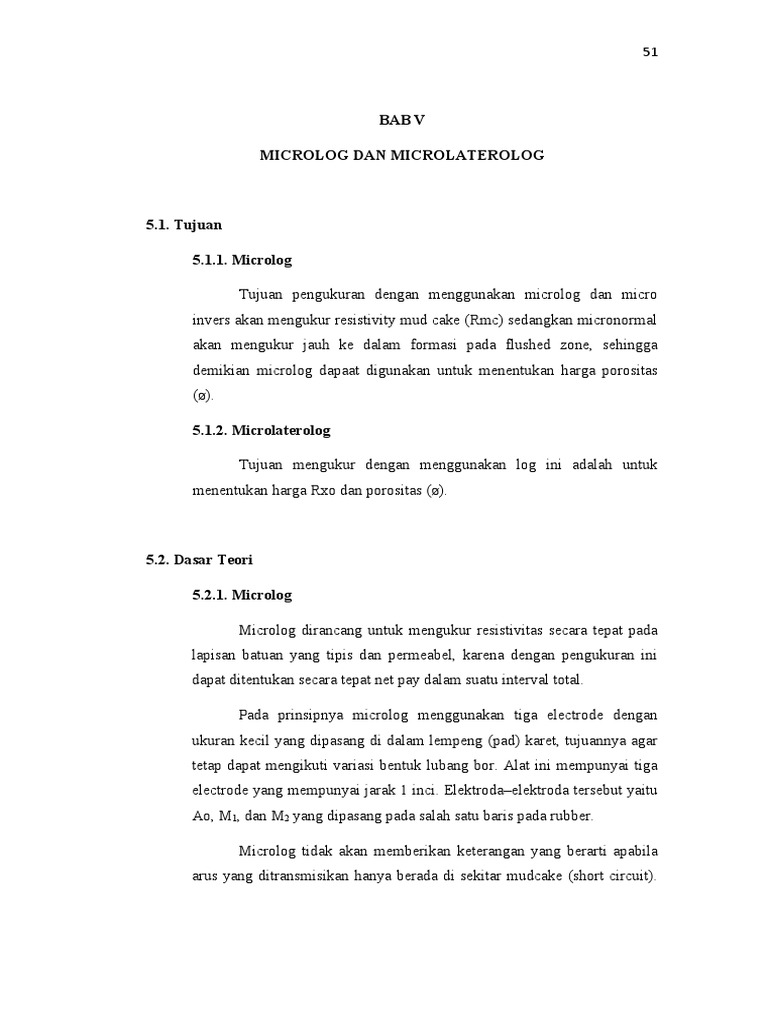 BAB 6 Microlog Laterolog | PDF