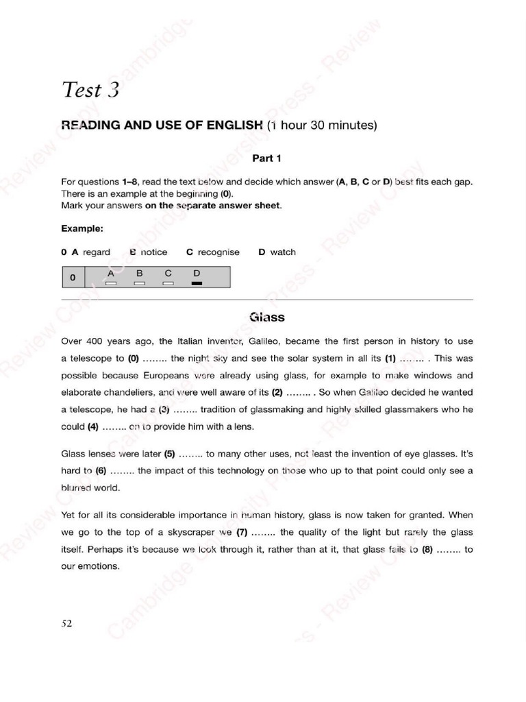 Cambridge-English-Advanced-3-Test 3 Q | PDF