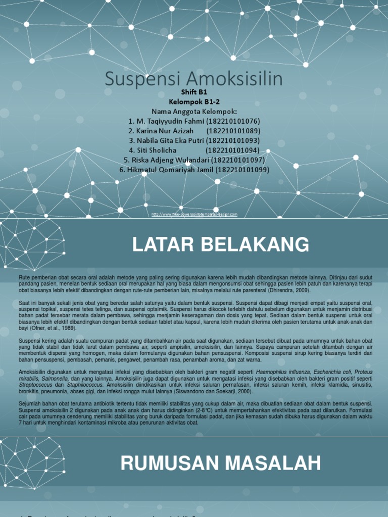 Formulasi Suspensi Amoksisilin | PDF