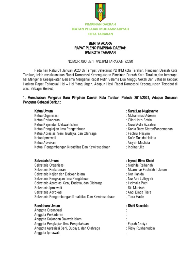File - Berita Acara PD Ipm Kom | PDF