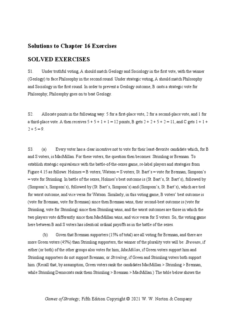 GOS5 CH16 Solutions Solved | PDF | Voting | Two Round System