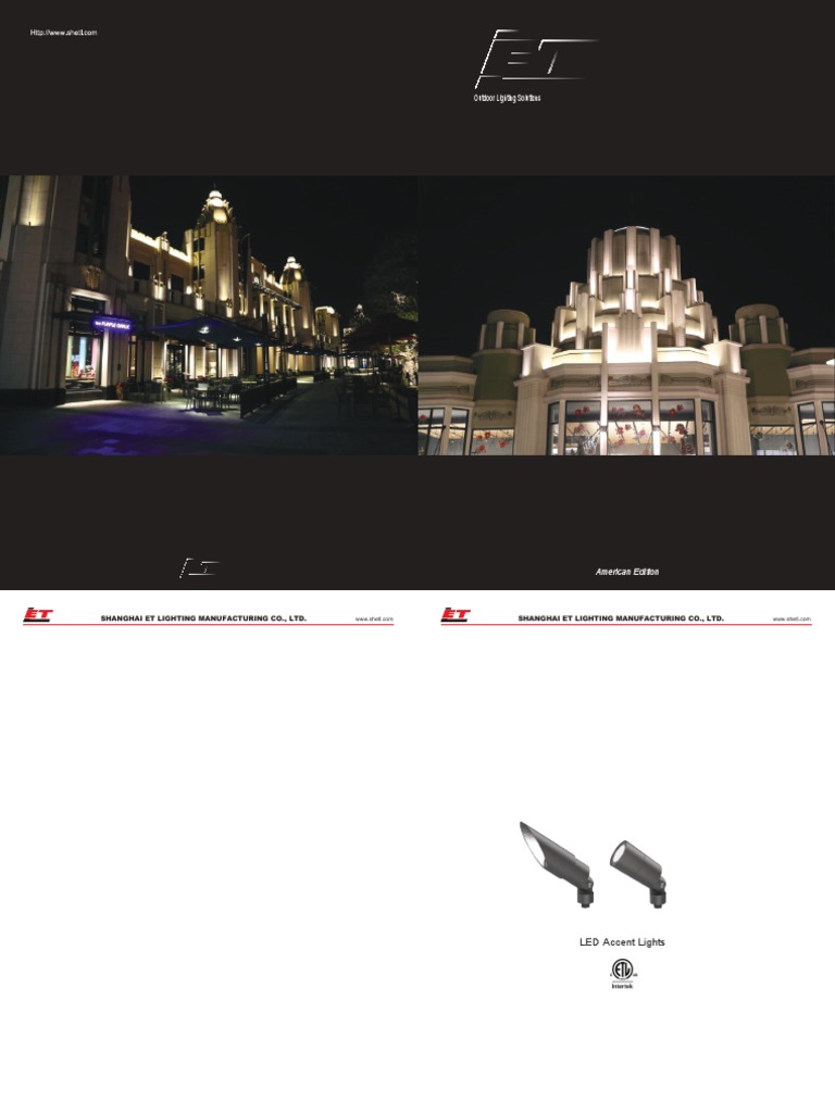 2017-2018 Catalogue of ET Lighting American Edition | PDF | Lighting ...