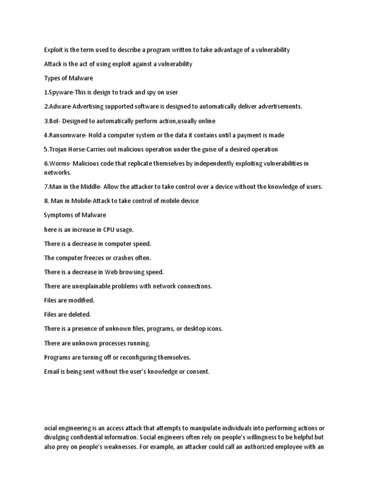 CyberSecurity Notes | PDF | Malware | Firewall (Computing)