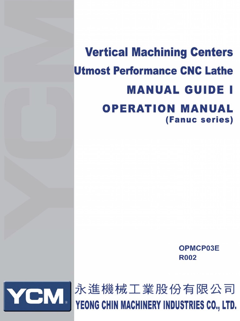 Manual - Guide - I Operation Manual | PDF | Machining | Numerical Control