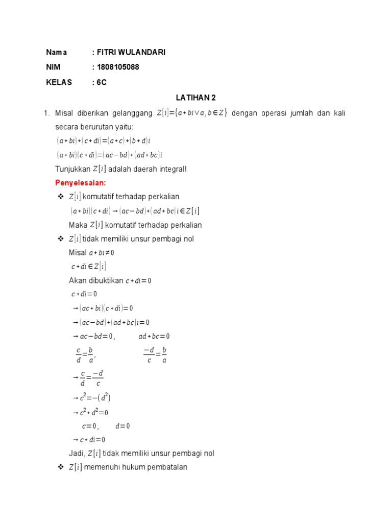 Latihan2 (TG) Fitri Wulandari 1808105088 6c | PDF | Metode & Bahan Ajar