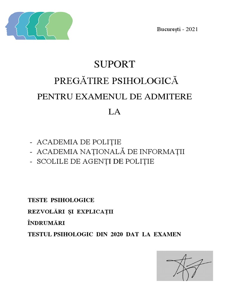 Model Test Psihologic Politie Pdf Cursuri Online