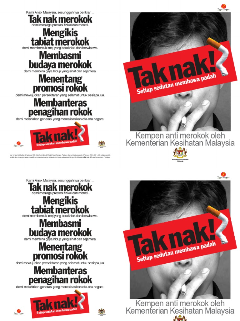 Kempen Anti Merokok Oleh Kementerian Kesihatan Malaysia - PDF Download ...