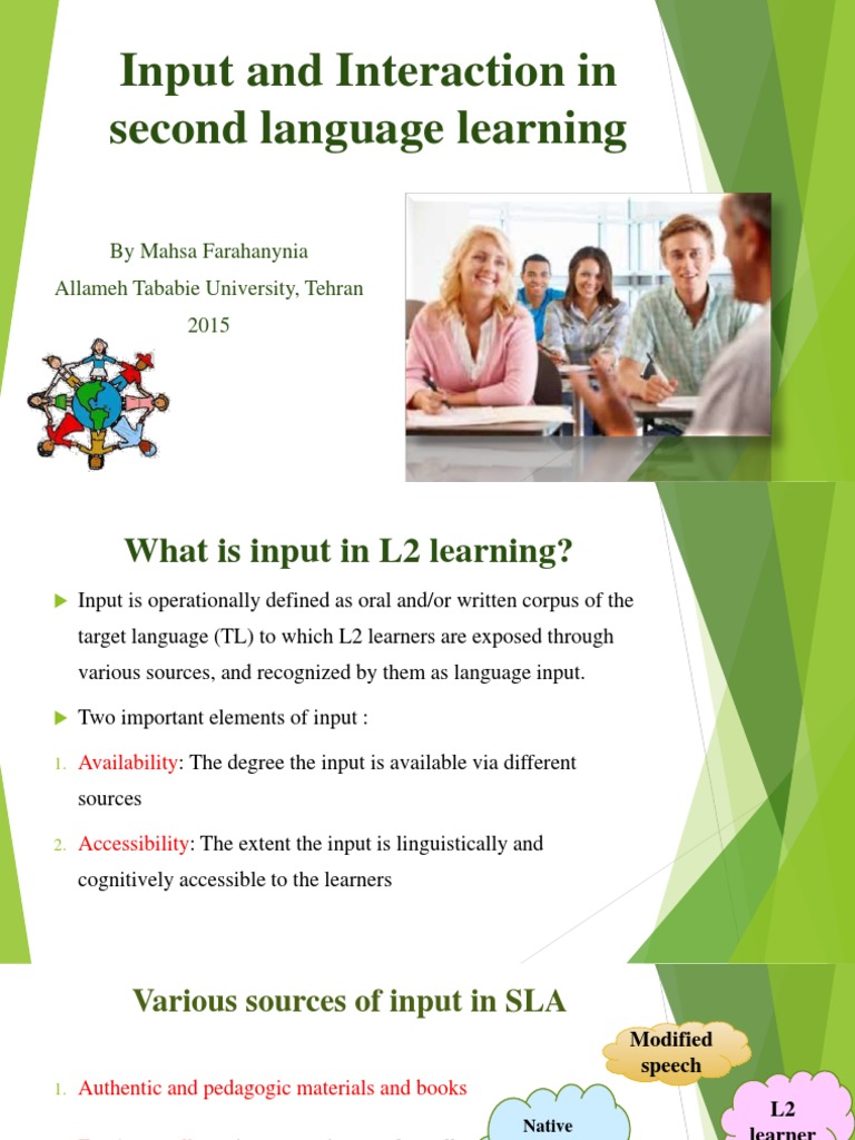 Input and Interaction in SLA | PDF | Second Language | Language Acquisition