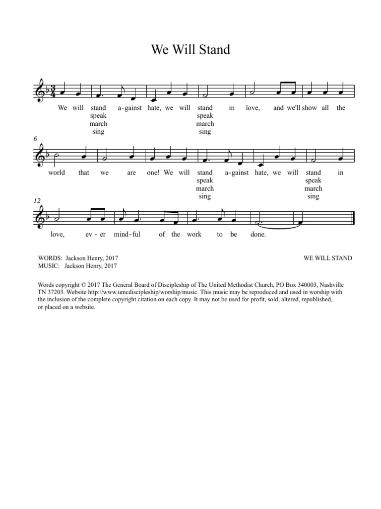 We Will Stand | PDF