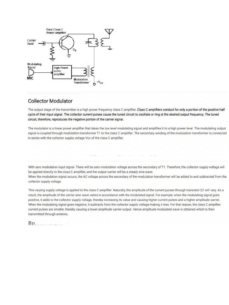 Collector Modulator Pdf