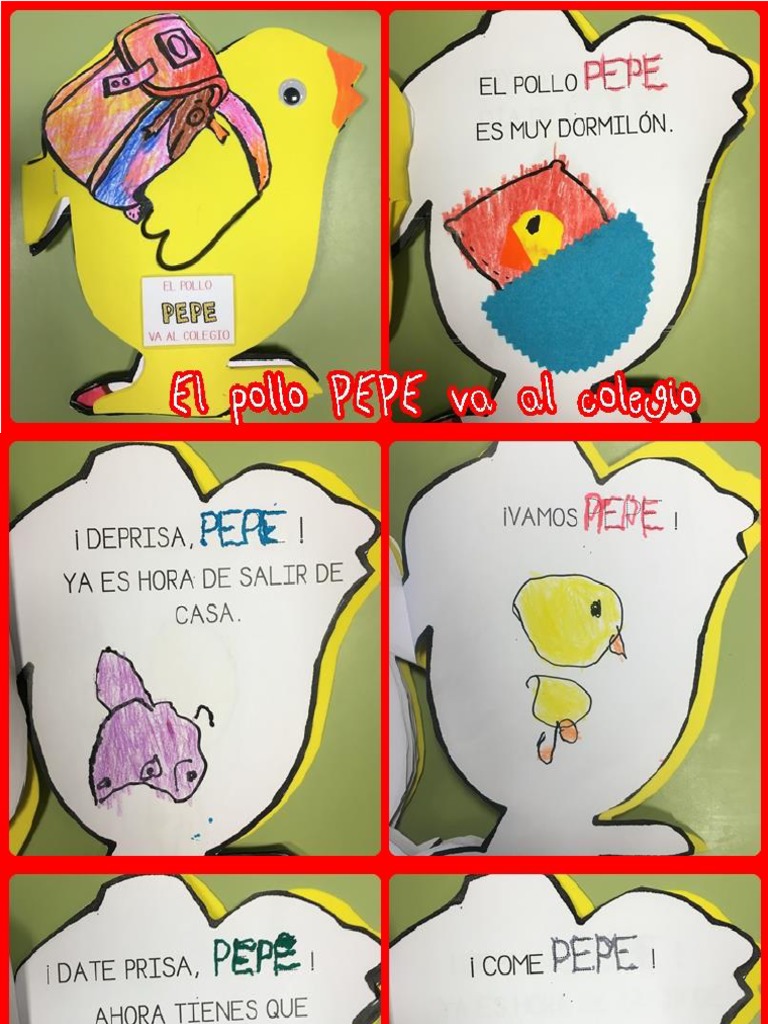 Cuento El Pollo Pepe Va Al Colegio | PDF