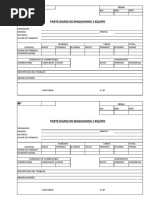 Planilla Control de Maquinaria | PDF