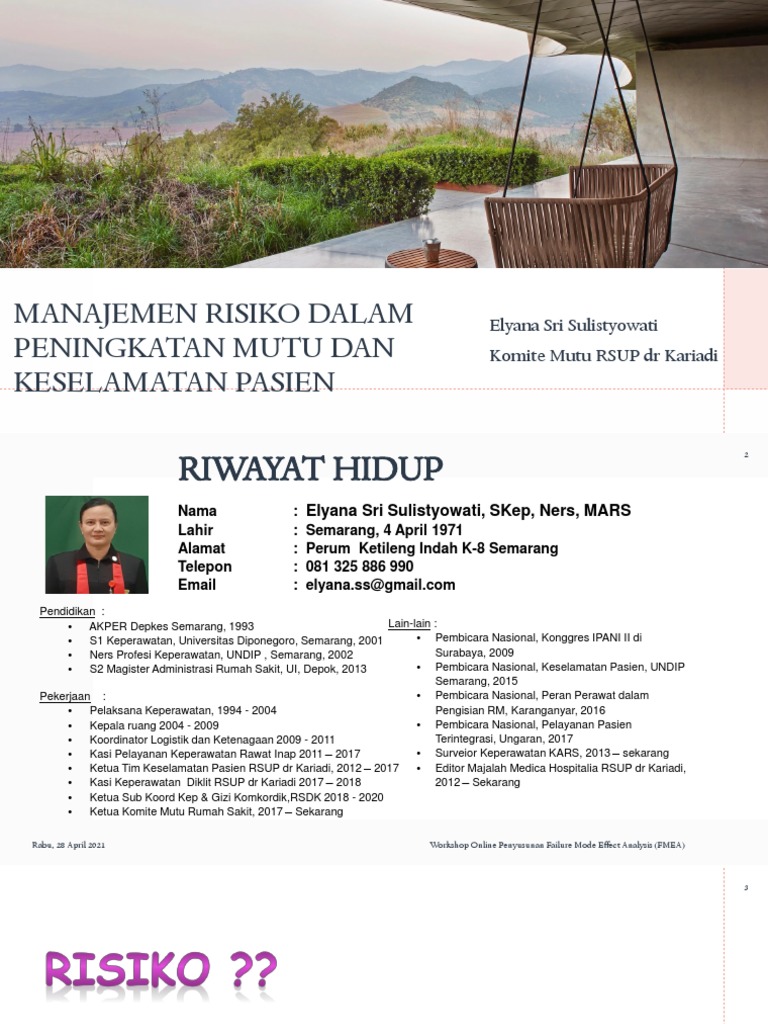 Manajemen Risiko Dalam PMKP 2021 | PDF
