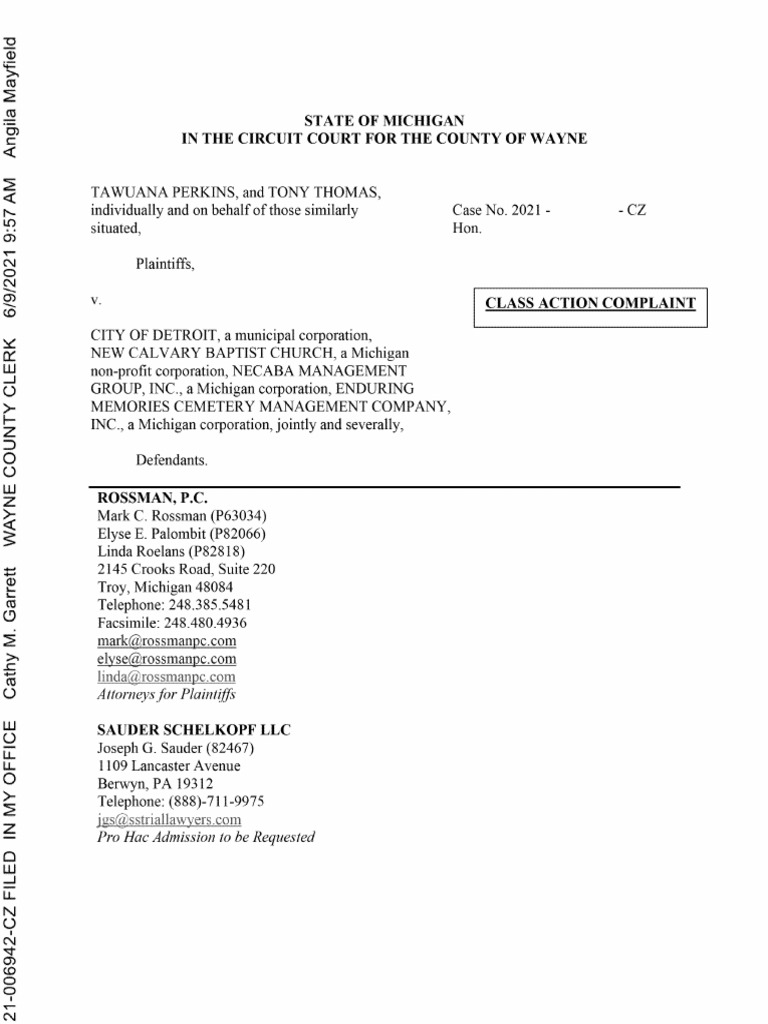 2021.06.09 Class Action Complaint | PDF