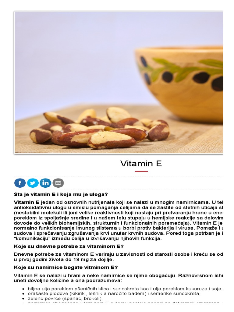 Vitamin E | PDF