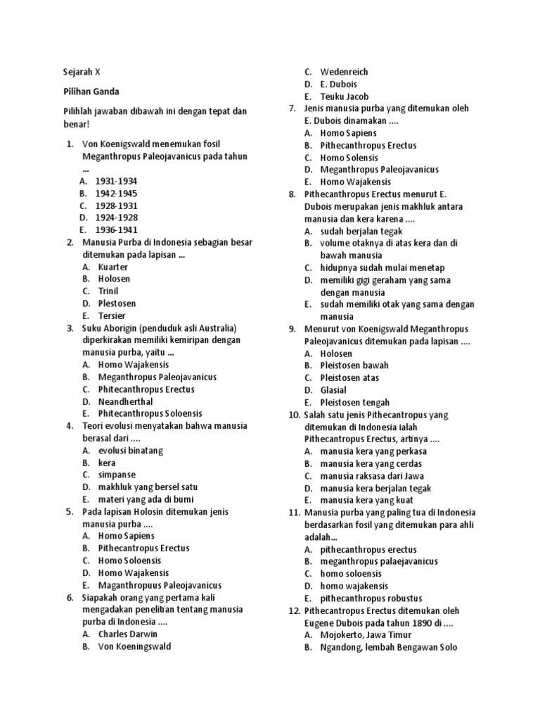 Sejarah X | PDF | Ilmu Sosial