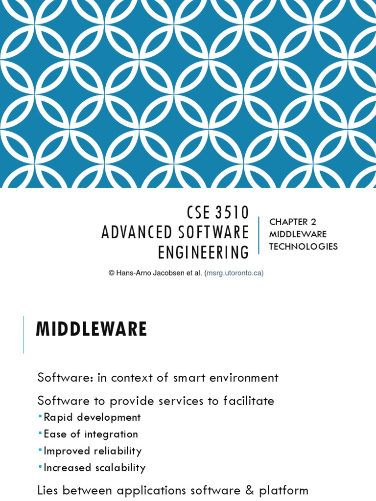 CHP 2 Middleware Technologies | PDF | Business | Technology & Engineering